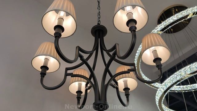 Люстра NEWPORT 3456/C black+gold