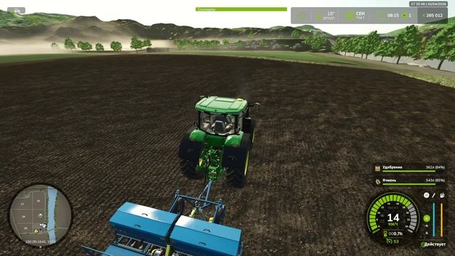 Farming Simulator 25.Прохождение карты Haut-Beyleron. Второй сезон. Премьера. Посев. #2