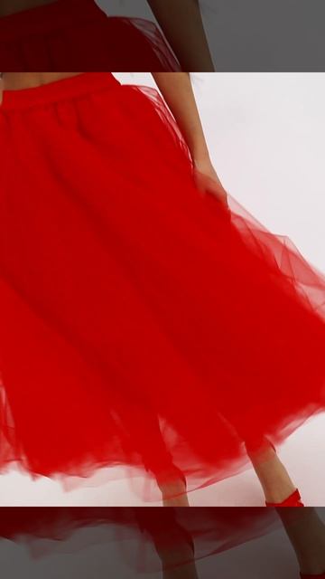 юбка из фатина красная  Victoria Ziminskaya