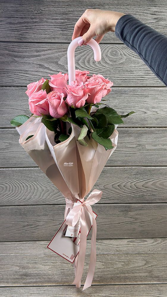 Композиция с цветами «Летний дождь» (роза)