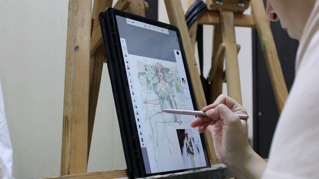 ЛЁГКИЙ МАСТЕР-КЛАСС: На планшете | МЕНЯЕМ ФОРМУ | Говорим о фигуре человека | ТЕСТИРУЕМ ТЕХНИКУ