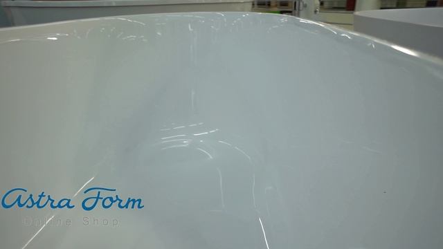 Ванна Астра-Форм Атрия интегрированный перелив, глянцевая и матовая