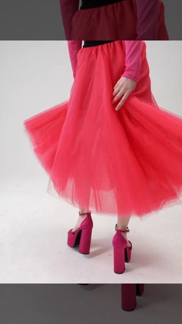 юбка из фатина розовая барби Victoria Ziminskaya