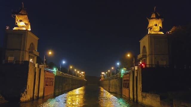 4K. Канал имени Москвы. Свет, вода и осенние берега. 1-ый день круиза Москва-Валаам-Петербург.