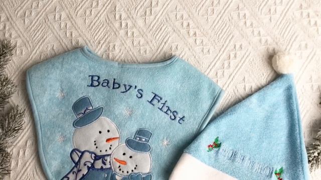 Новогодний комплект для малышей, голубой,, 210120-голубой