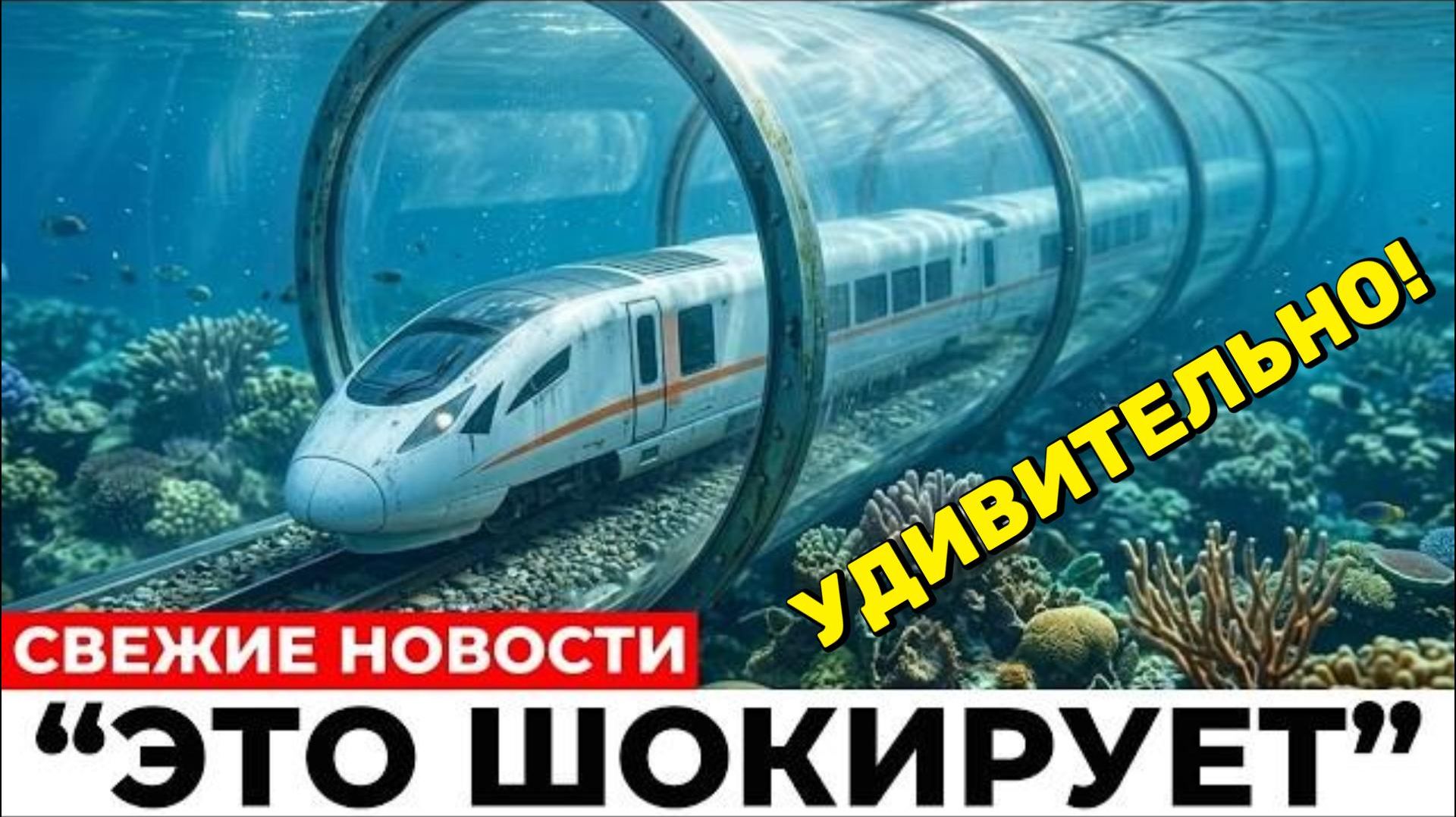 Новый подводный туннель Китая вызвал панику в США!