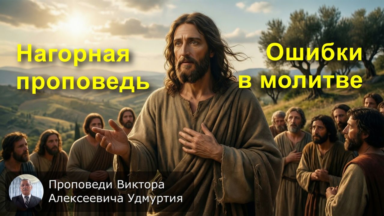 Нагорная проповедь. Ошибки в молитве