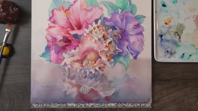 КАК СОВЕРШЕНСТВОВАТЬ СВОИ НАВЫКИ РИСОВАНИЯ 🐚 Продвинутые техники акварели