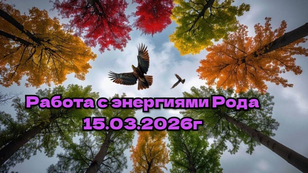 Работа с энергиями Рода 15.03.2026г