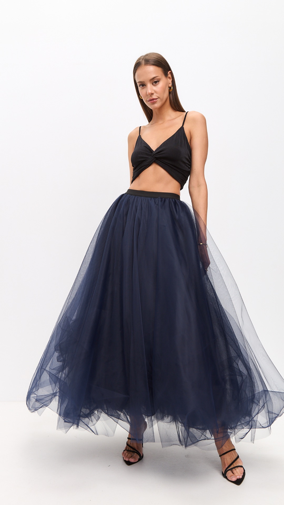 темно синяя макси юбка Victoria Ziminskaya