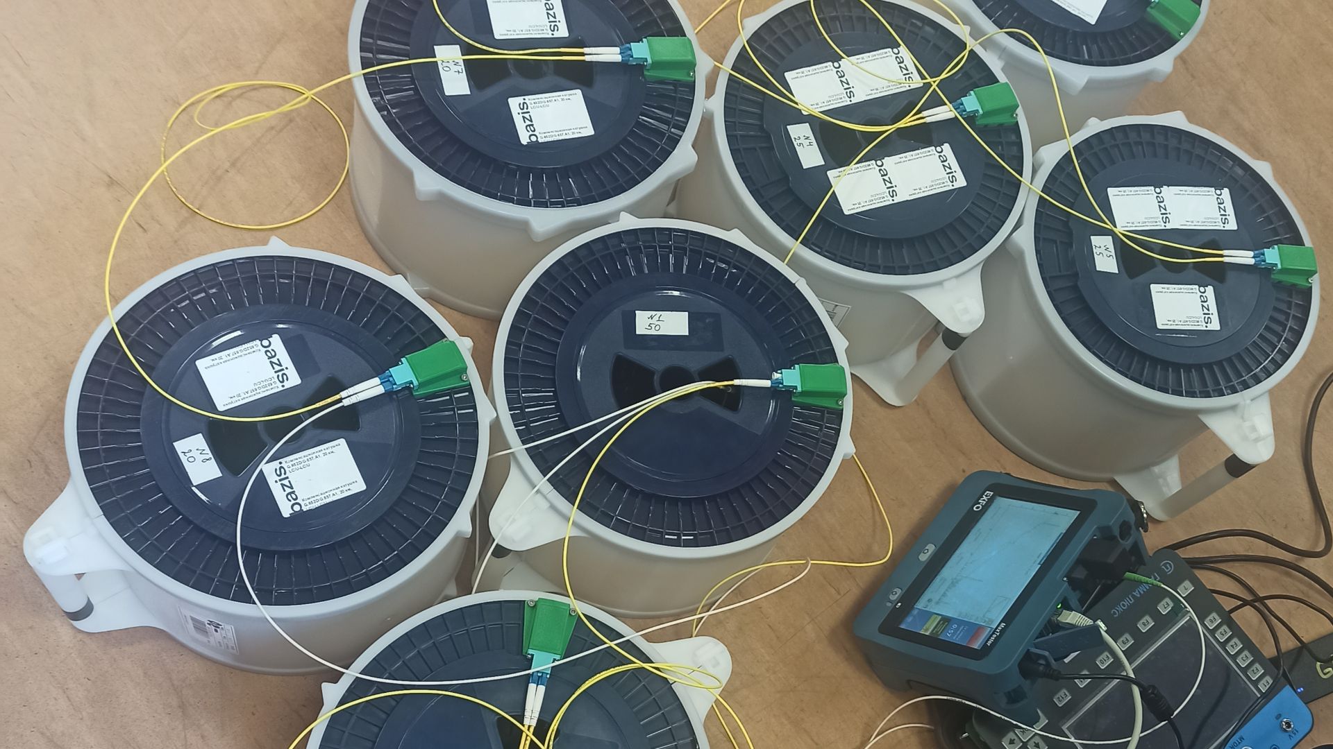 1550nm---195km. EXFO MAX-730C-SM1-EI-EUI-89.  Рефлектометрия оптических волокон.