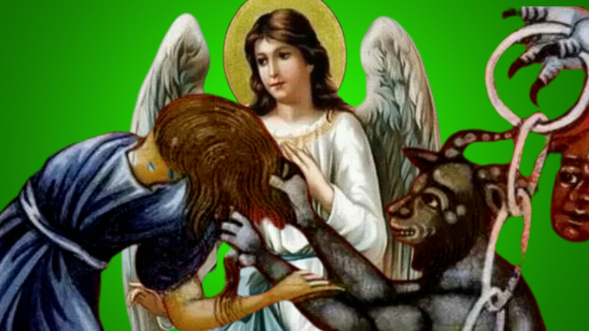 ЗЛЫЕ ДУХИ И СВЯТЫЕ АНГЕЛЫ ВЕЛИ ОЖЕСТОЧЕННЫЙ СПОР ЗА ДУШИ..О ПОСМЕРТНОЙ УЧАСТИ ЛЮДЕЙ