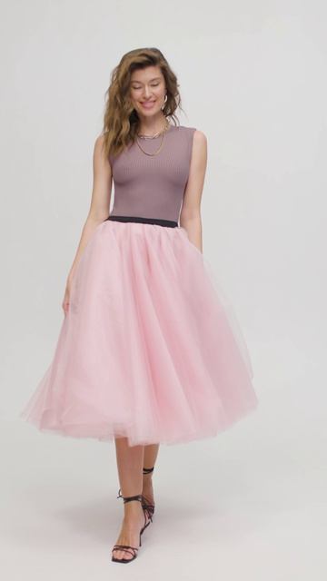 юбка из фатина розовая пудра  Victoria Ziminskaya