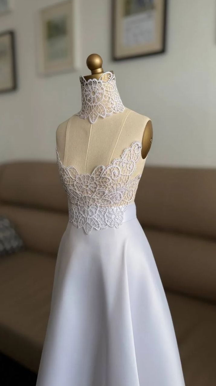 Магия белого: создаем кутюрный образ методом наколки на манекен