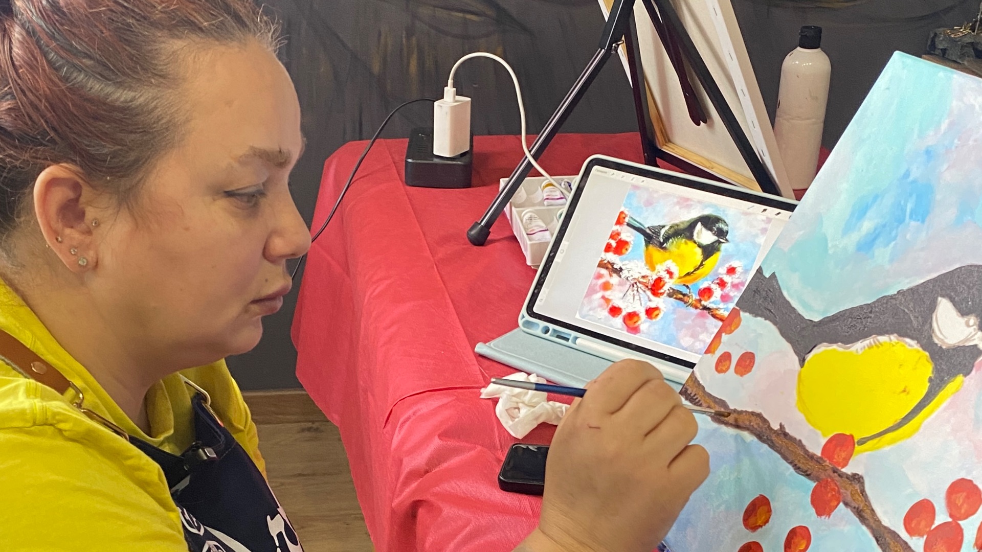 Я рисую палка-палка, огуречик!