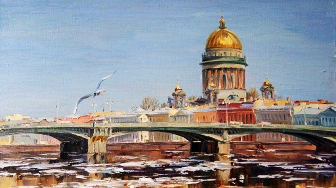 Весна в живописи художника Антонины Кривичаниной