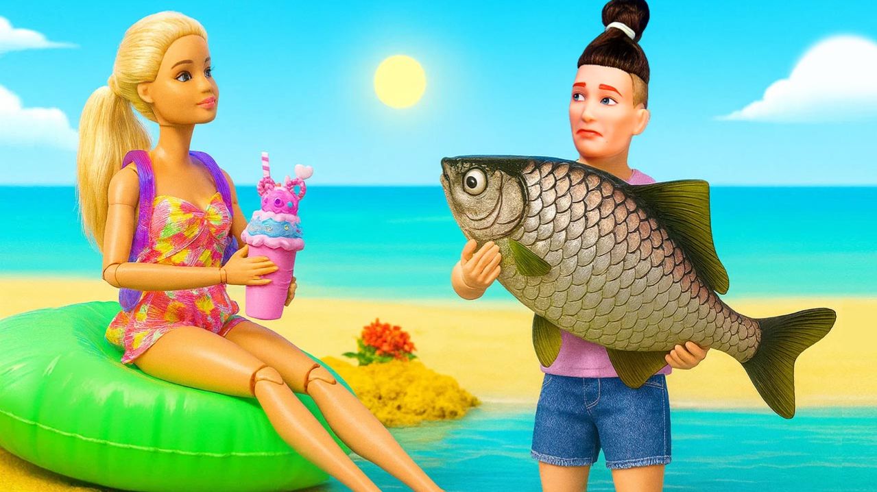 Барби ПРЕВРАТИЛАСЬ В РЫБУ! 🐠🌊 Случайное превращение в морскую обитательницу!✨