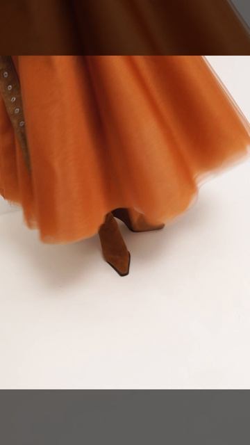 юбка из фатина рыжая коричневая  Victoria Ziminskaya