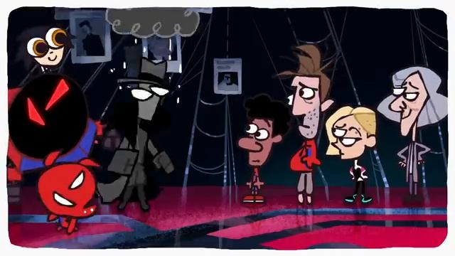 Человек-паук через мультики