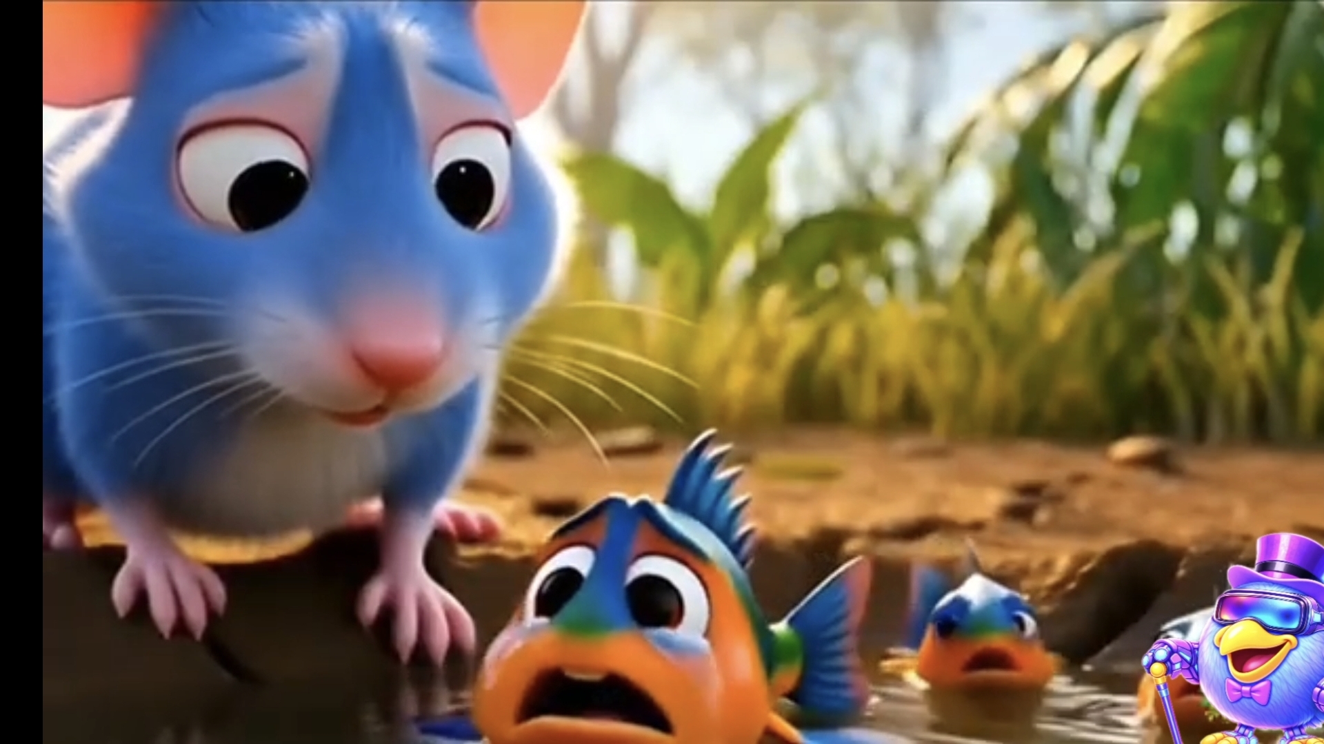 МУЛЬТИК ДЛЯ ДЕТЕЙ ПРО ЛЕСНОГО КРЫСЁНКА🐹 И СПАСЕНИЕ РЫБОК🐟 В ПРУДУ. МУЛЬТФИЛЬМЫ ДЛЯ ДЕТЕЙ