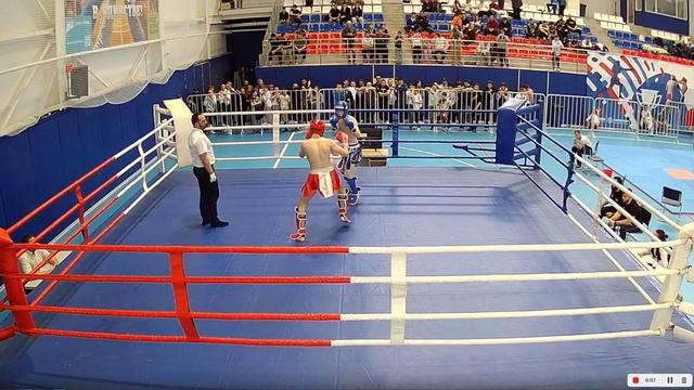 Мехтиев Игорь (красный угол) - финальный бой ЮФО по кикбоксингу, в дисциплине «лоу-кик».