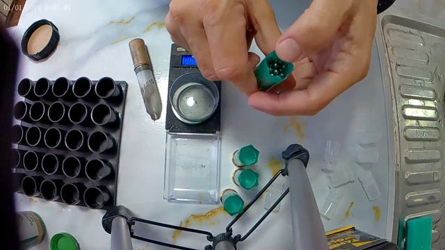 Снаряжение патронов на гуся. Дробь 0