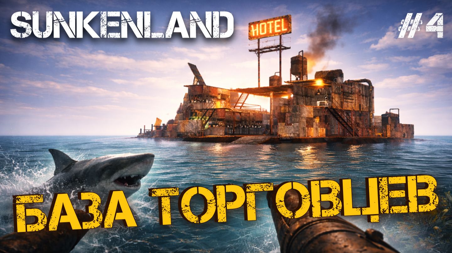 ДОБРАЛСЯ ДО БАЗЫ ТОРГОВЦЕВ! НАЛАЖИВАЮ СВОЙ БИЗНЕС В - Sunkenland #4
