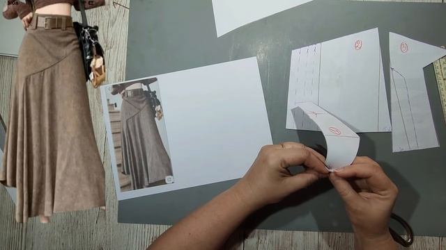 Моделирование. Юбка, которая стройнит и скрывает всё лишнее. Выкройка № 2021.