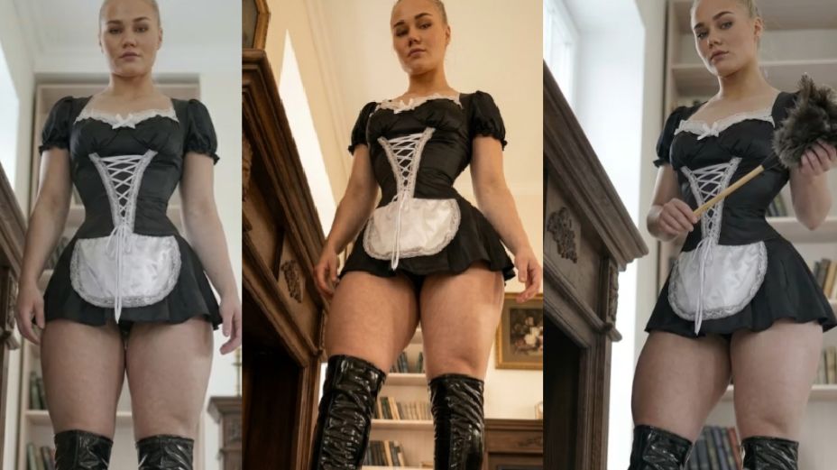 Горничная убирается дома / Нейрофотосет