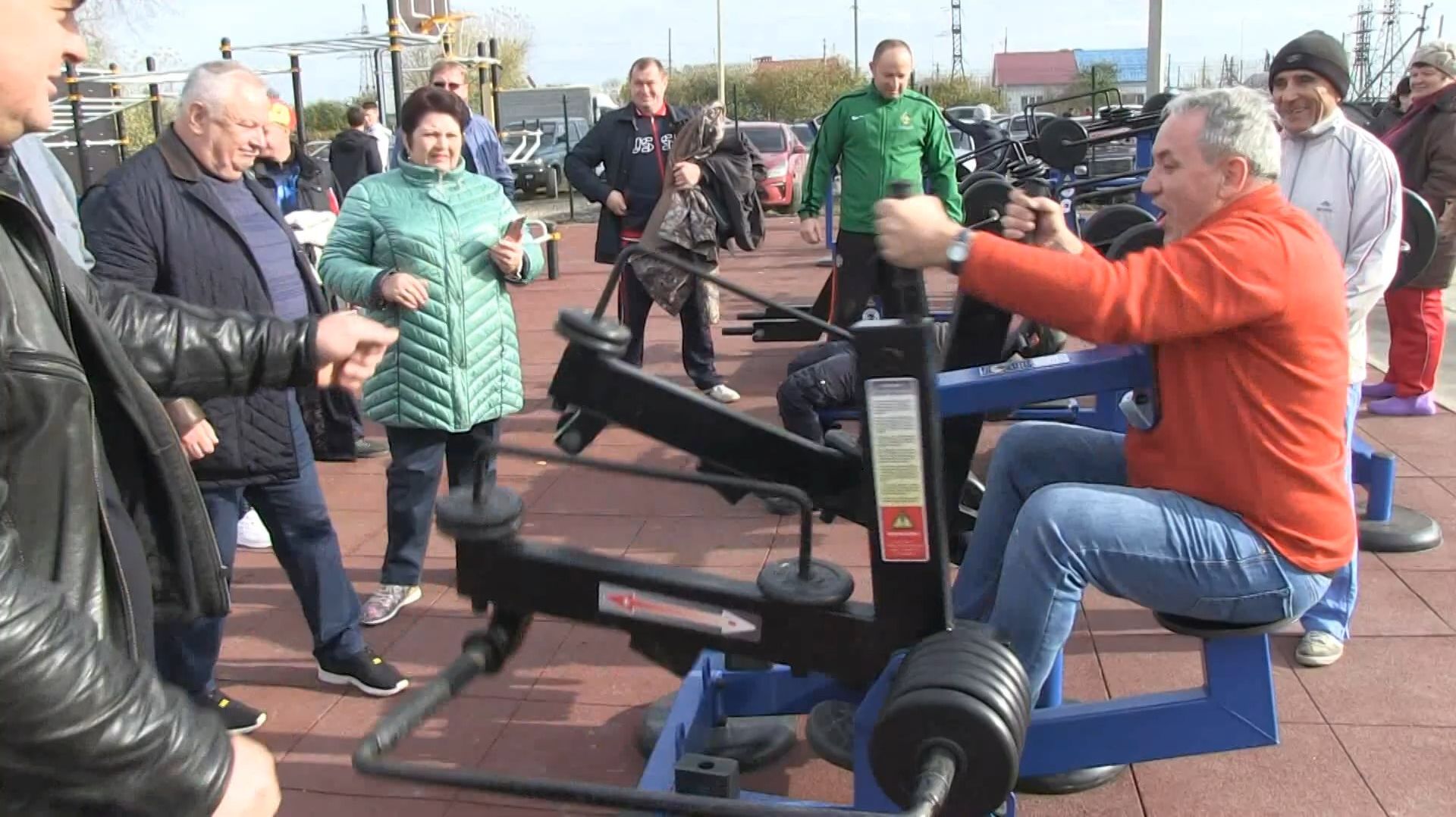 Открытие спортивной площадки с уличными тренажерами 2019