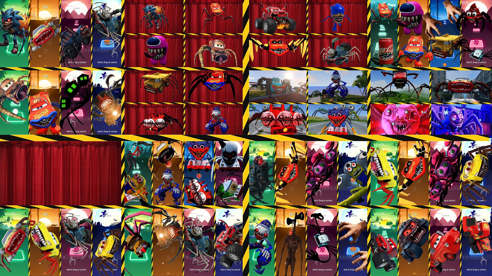 Monsters COFFIN DANCE & TILES HOP MegaComp.Ep. 119