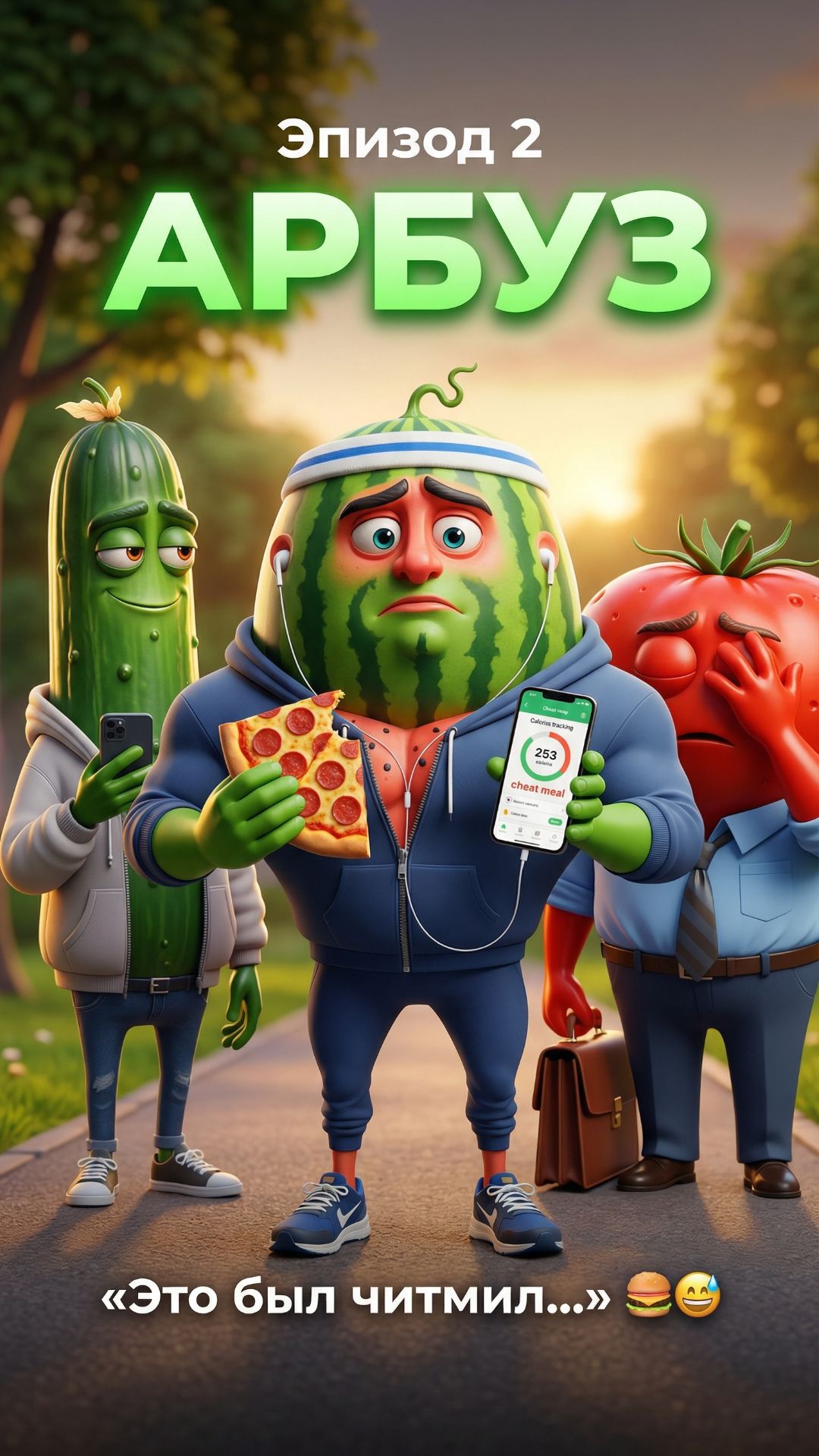 Приключения Огурца и Помидора | Эпизод 2 — Арбуз 🍉
