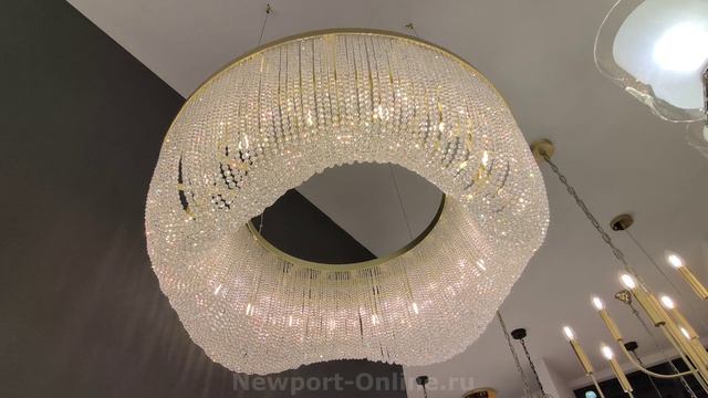 Люстра NEWPORT 8320/92 C mat.gold