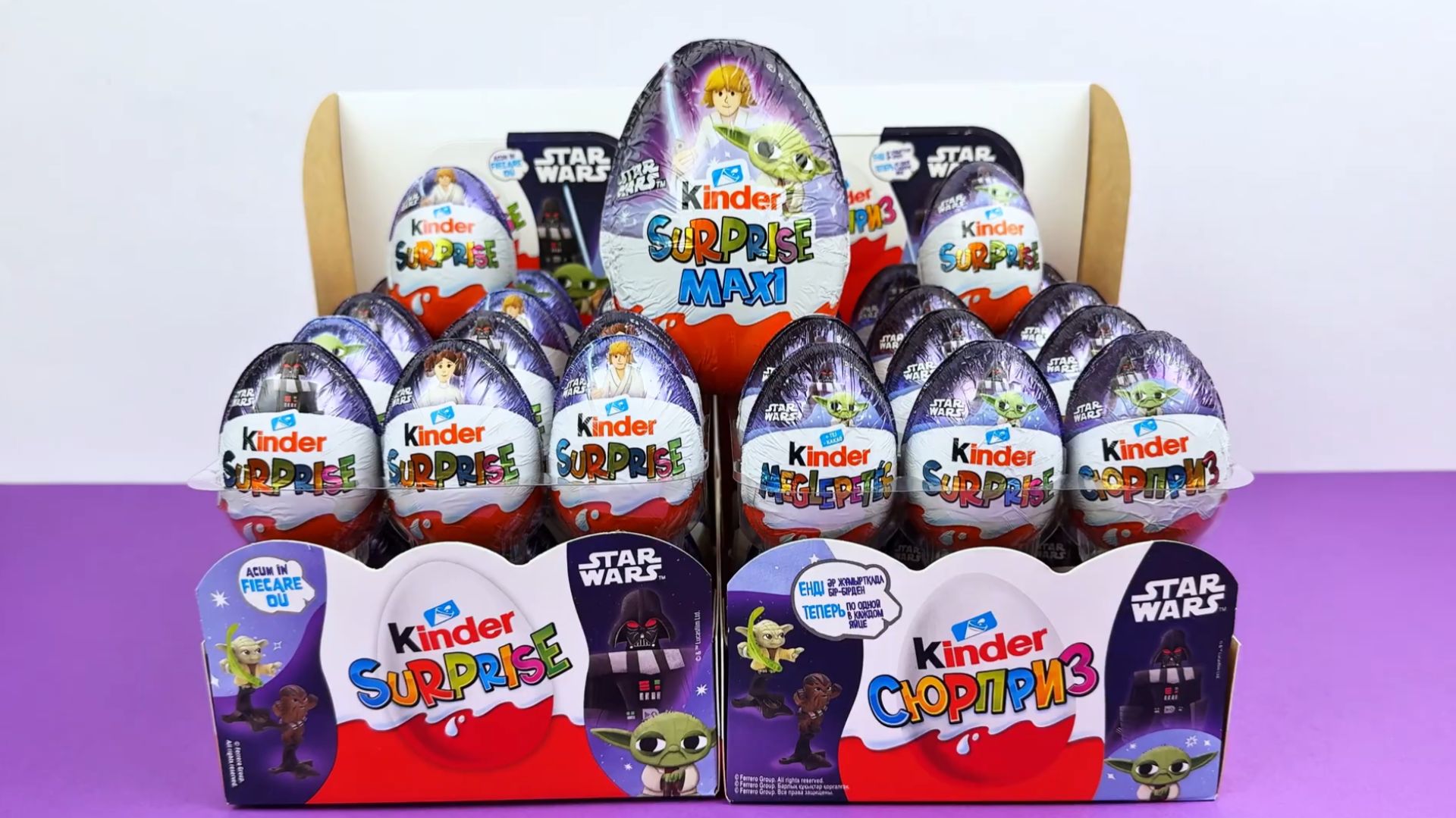 Мультики для детей | Огромный Киндер 😱 Какие игрушки внутри? Звёздные войны распаковка!