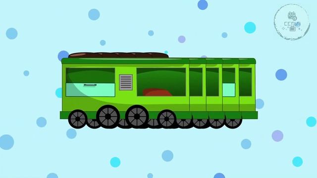 Учимся считать от 1 до 5 🚂 Поезд и вагоны 🚌  Автобус и песенки