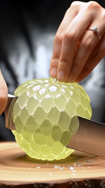🔪Нарезаем хрустальное яблоко🍏