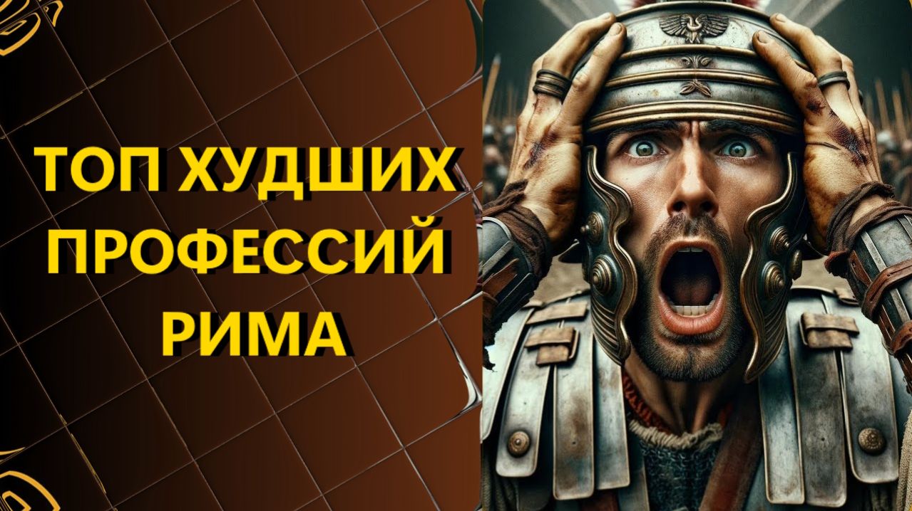 Топ самых худших профессий Древнего Рима, вы будете в шоке!