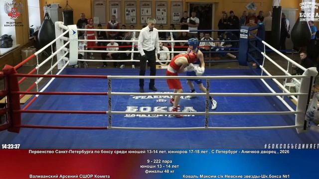 222 финал 48 кг Валиванский Арсений СШОР Комета Коваль Максим