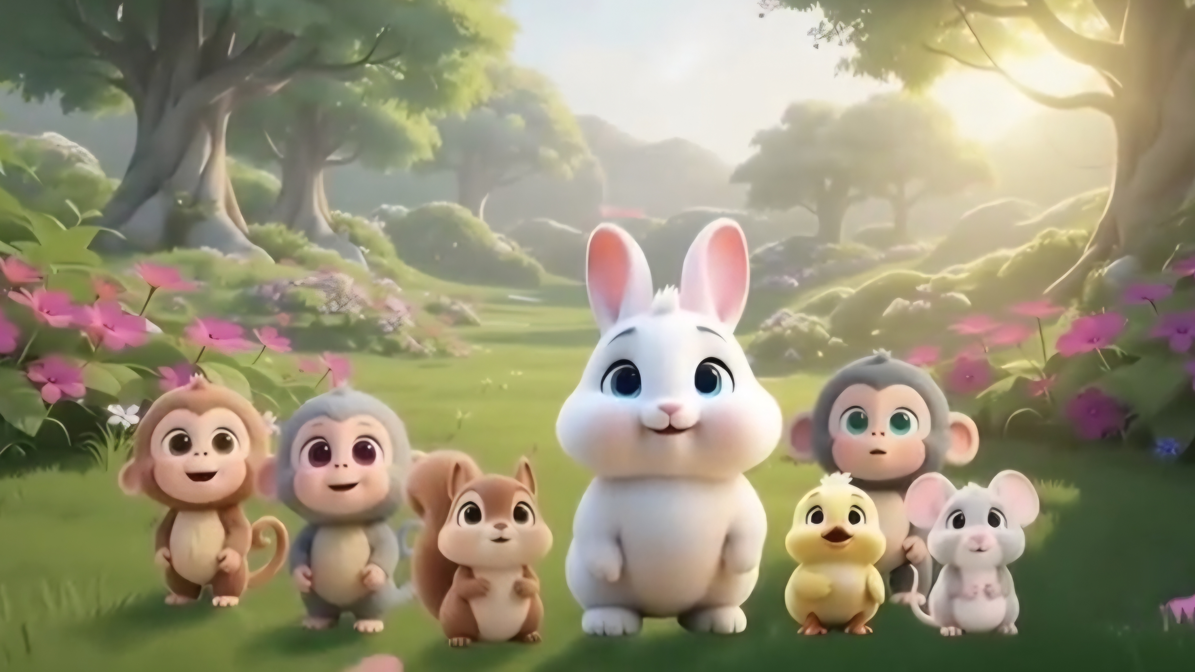 МУЛЬТИК ДЛЯ ДЕТЕЙ. ЗАЙЧИК🐰 И УТЁНОК🐥ВЫСАДИЛИ НОВЫЙ ЛЕС🌲🌳. МУЛЬТФИЛЬМЫ ДЛЯ ДЕТЕЙ