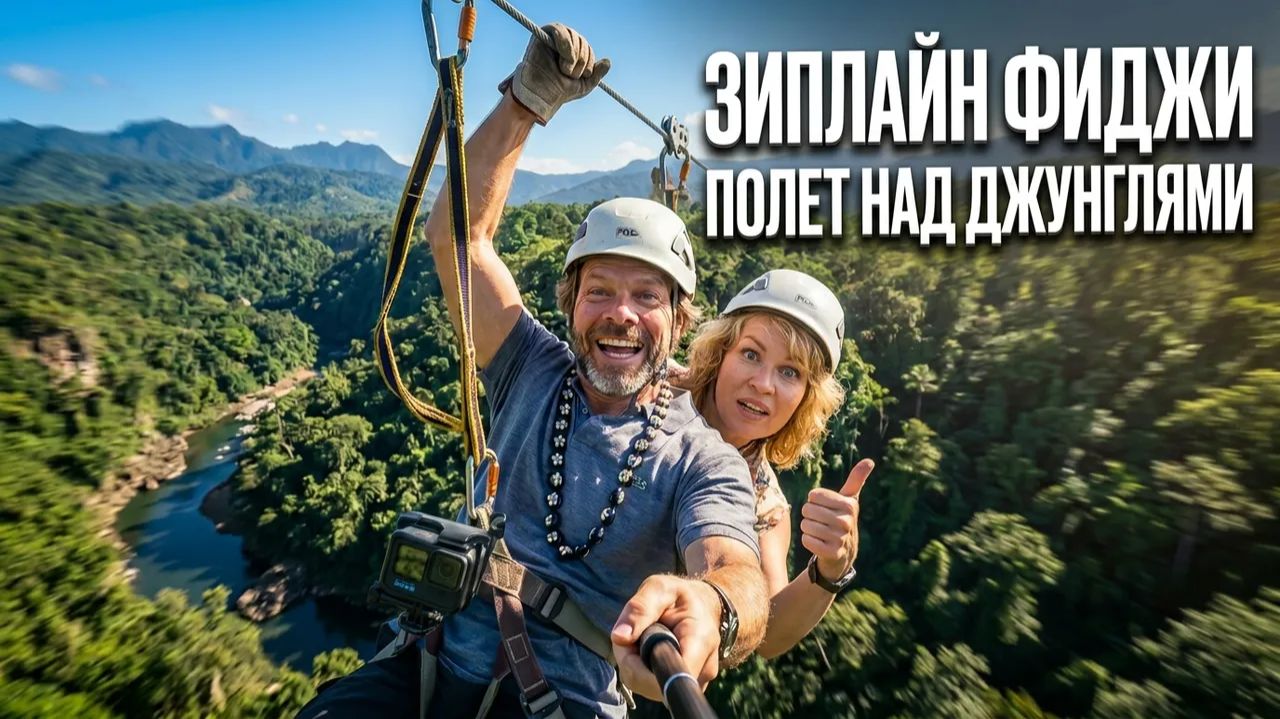 Зиплайн на Фиджи. Полет над джунглями Вити-Ливу.