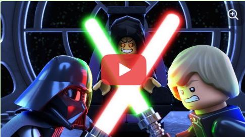 Драка Люка против Вейдера в тронном зале LEGO® Star Wars™ SMART Play