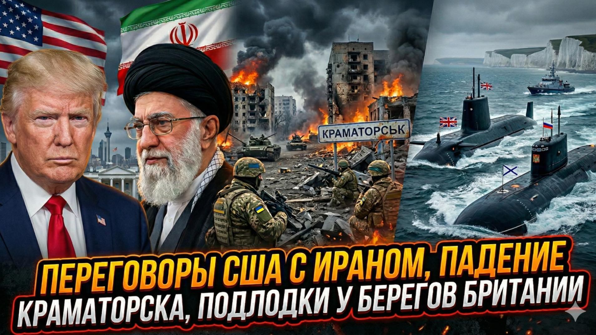 🚨Меркурис | Тройной удар: переговоры США с Ираном, падение Краматорска, подлодки у Британии