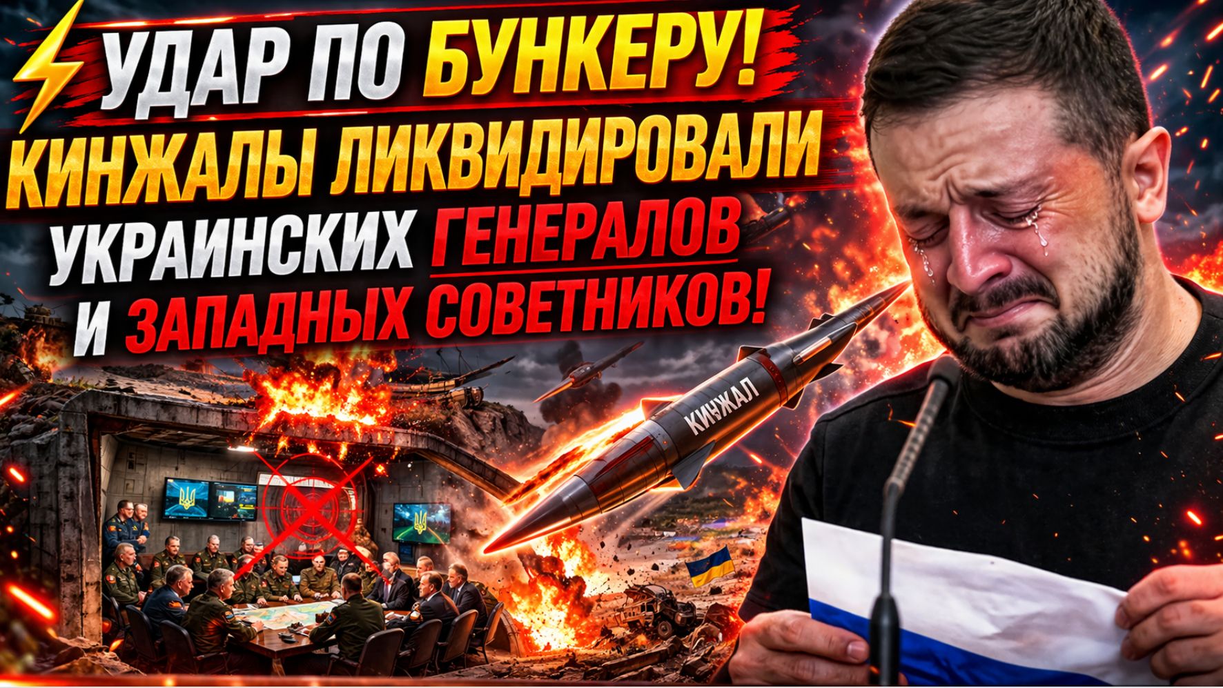 ⚡ УДАР ПО БУНКЕРУ! КИНЖАЛЫ ЛИКВИДИРОВАЛИ УКРАИНСКИХ ГЕНЕРАЛОВ И ЗАПАДНЫХ СОВЕТНИКОВ!