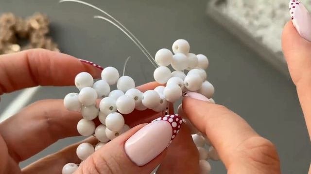 Звезда из бисера с открытым центром своими руками ✨