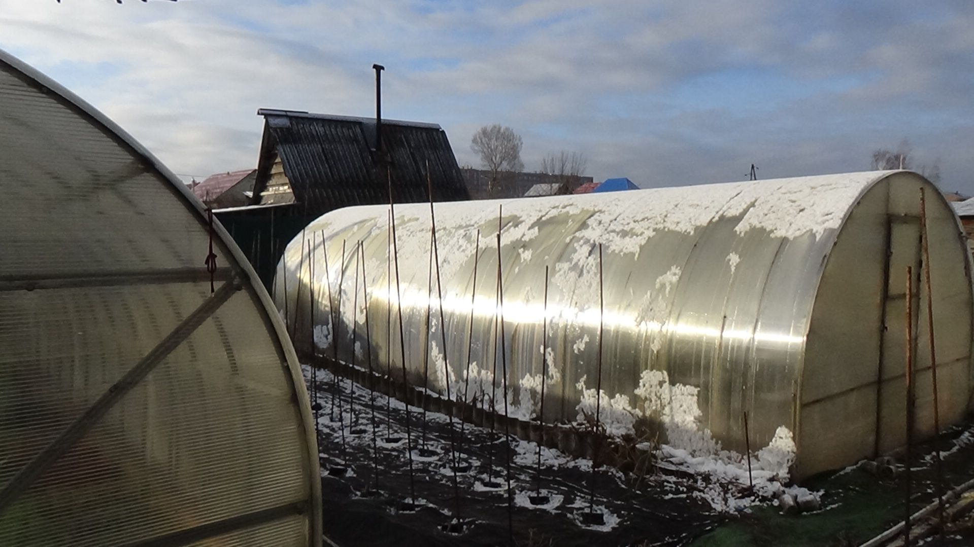 Мороз и солнце! Не всегда это чудесно... Обзор огорода и погоды 11 апреля.