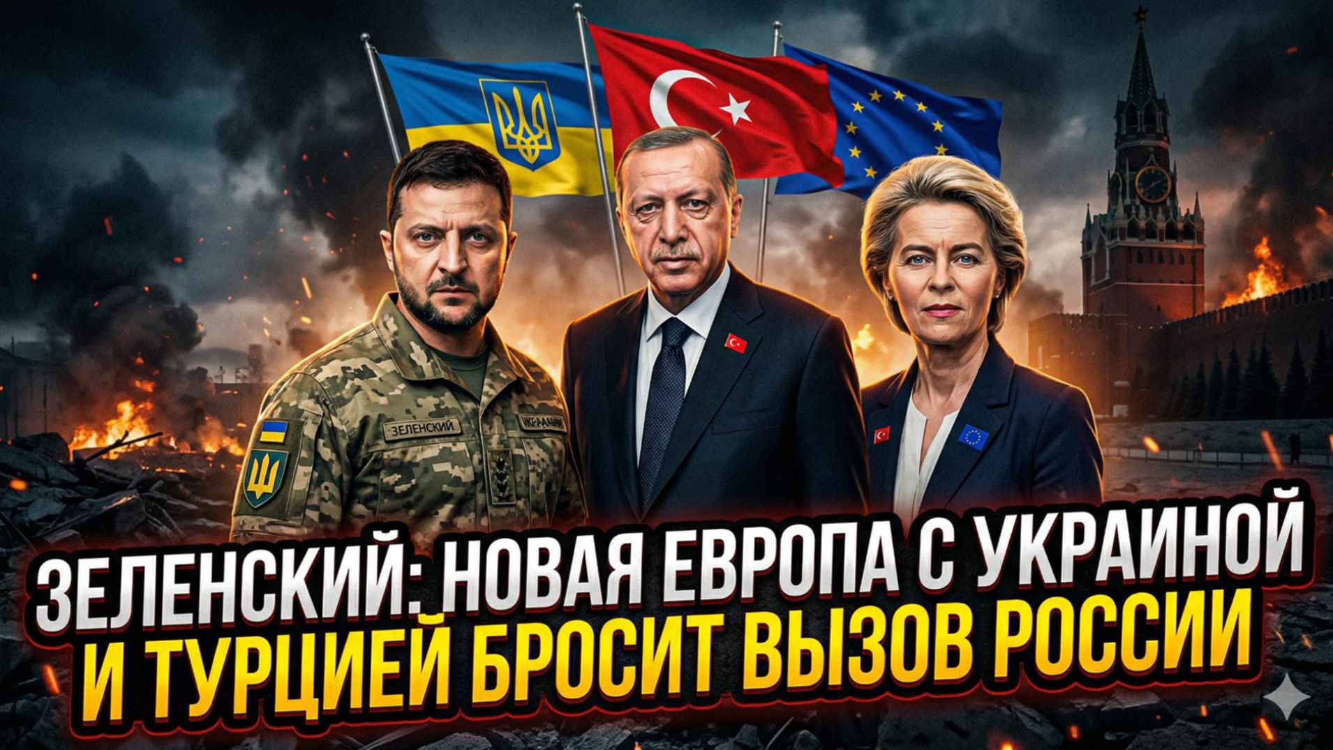 🚨Себастиан Сас | Зеленский: новая Европа с Украиной и Турцией бросит вызов России