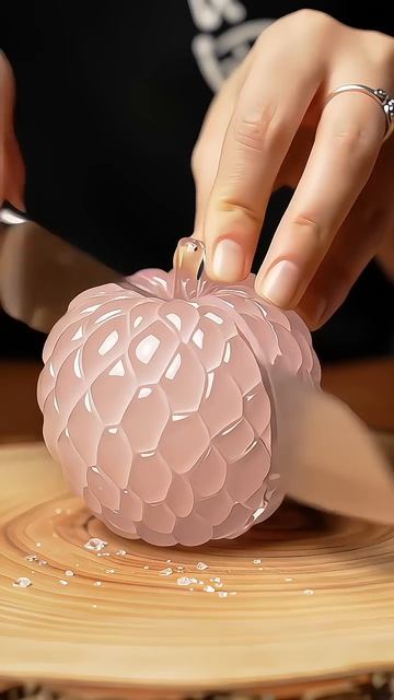 🍏Нарезка хрустального яблока🤩