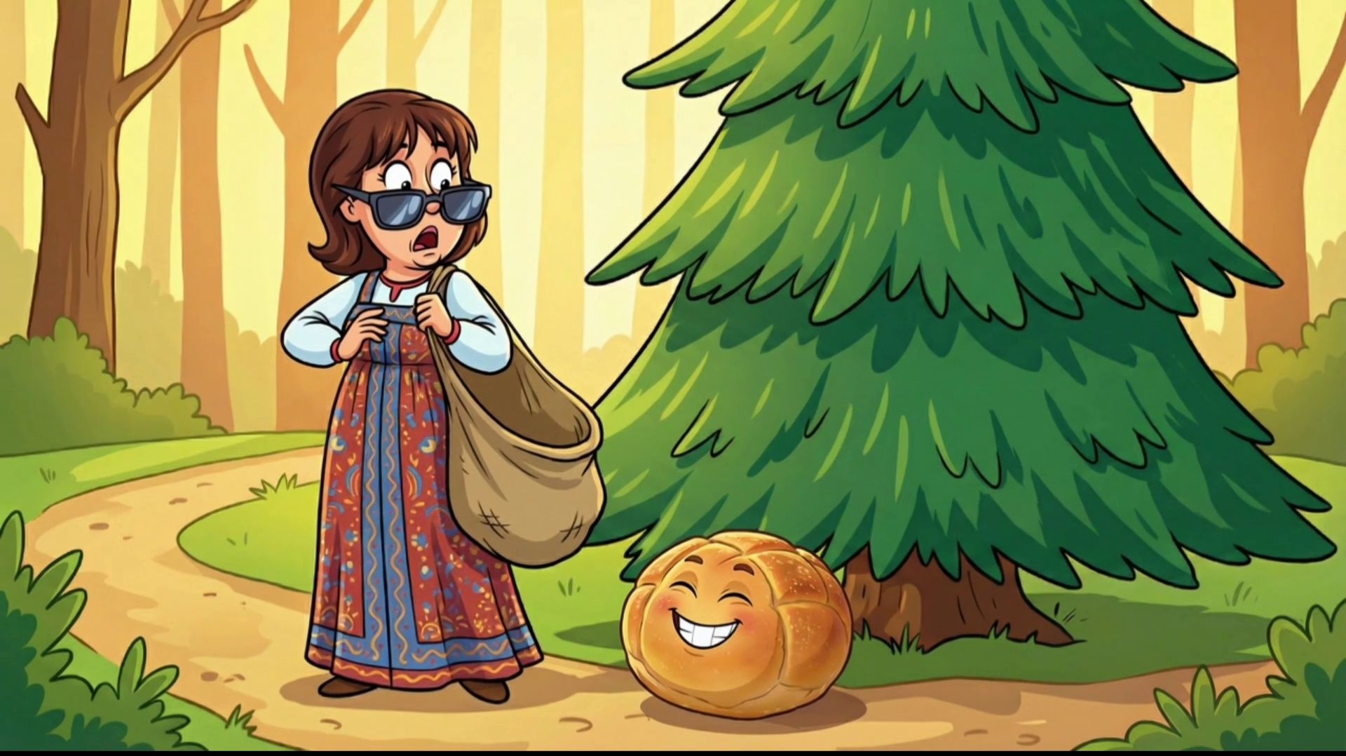 КОЛОБОК.(Новый взгляд на старую сказку.)