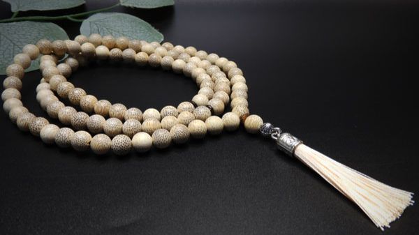 HelenBox | Деревянные бамбуковые четки, бамбук 8мм, 108 бусин #helenbox #jewelry #bamboo #108 #mala