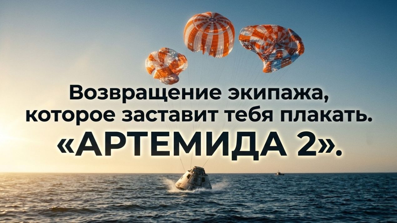 «Орион» вернулся с Луны: момент посадки, который заставит вас плакать от счастья